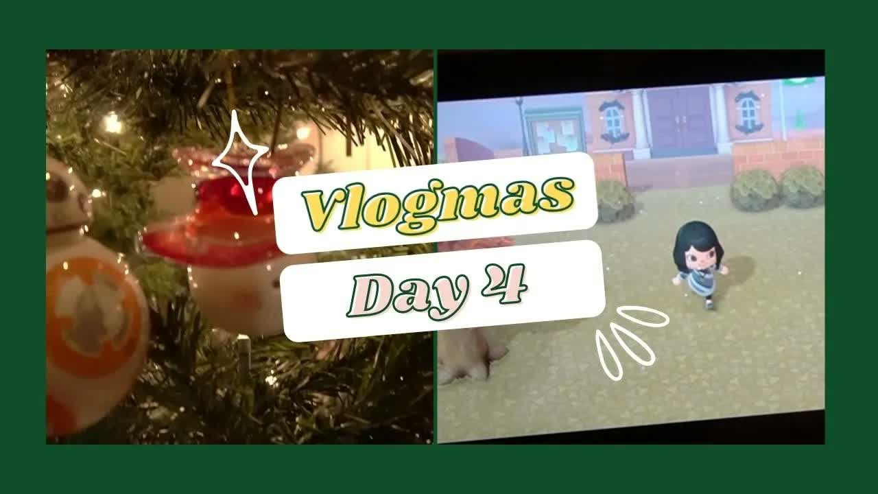 Vlogmas 2020 | Episode 4: It's snowing on my Animal Crossing island!
