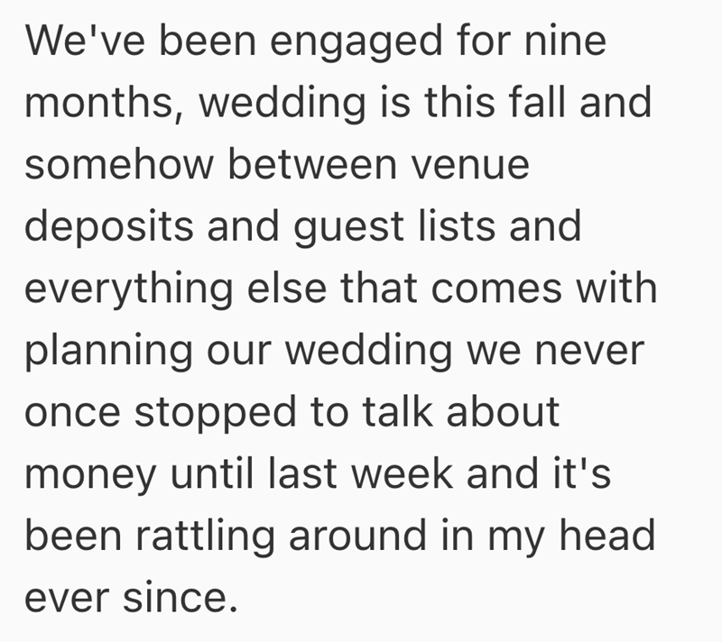 Boyfriend calls fiancé 'controlling' after he reveals secret credit ...