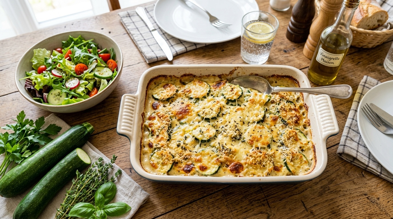 Ce gratin de courgettes en 10 minutes et 4 ingrédients sauve votre ...