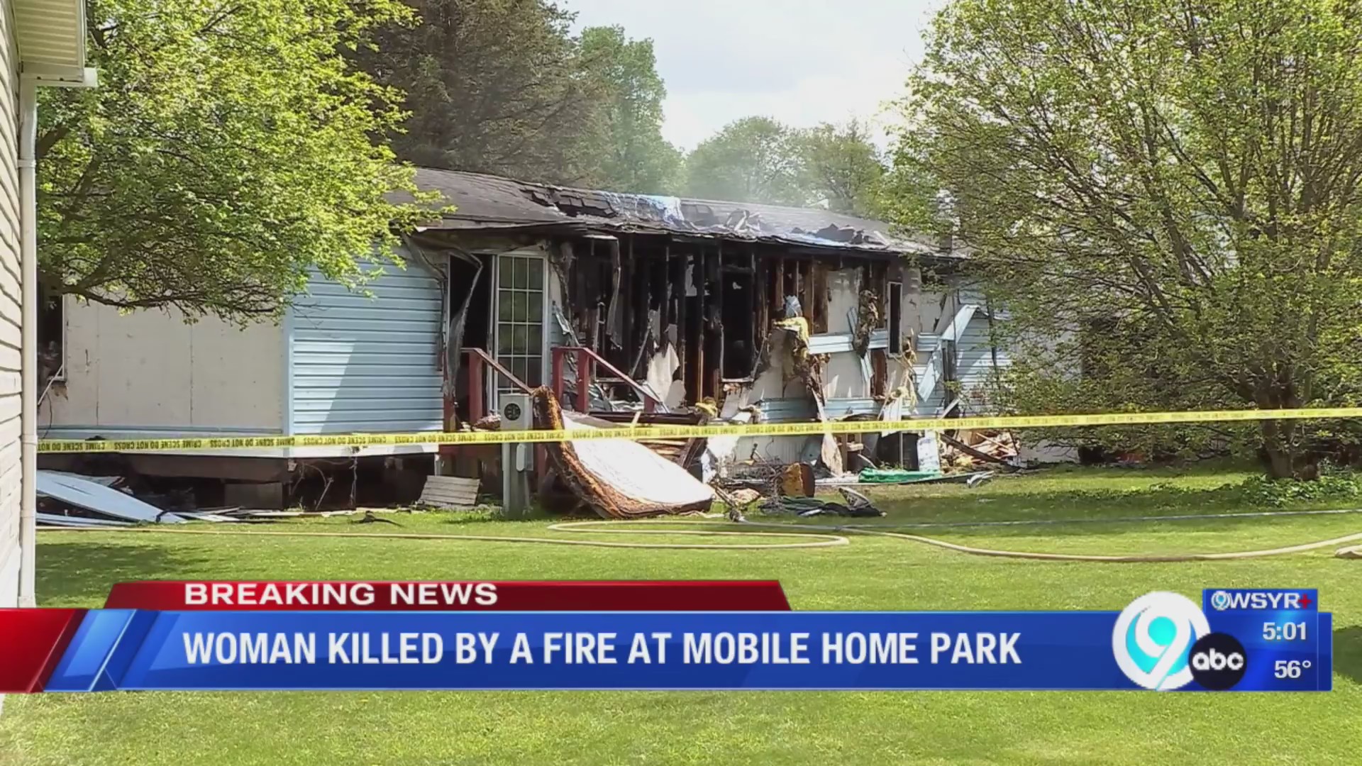 Woman killed in fire in Elbridge