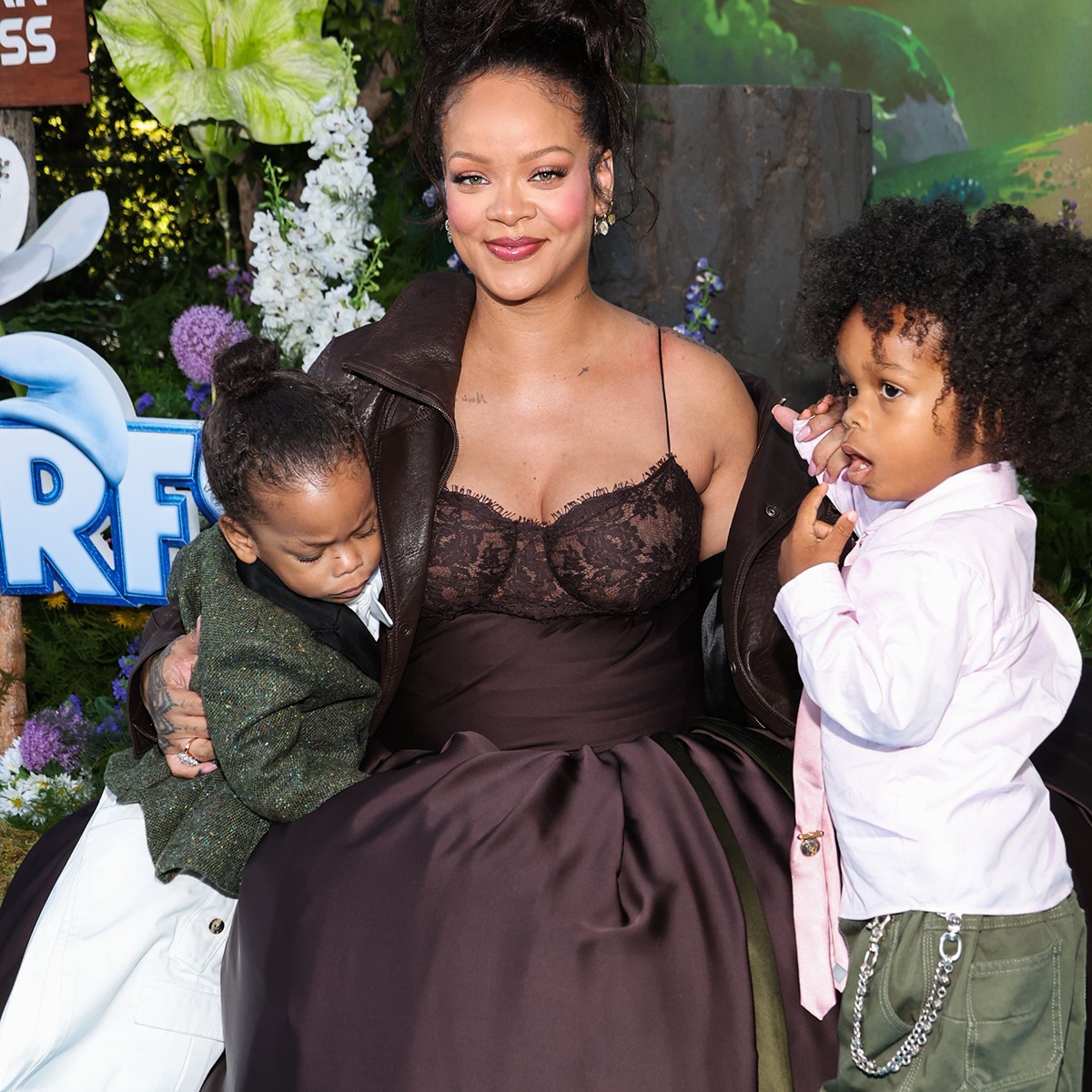 Rihanna debuts massive scribble tattoo designed by her 3 kids