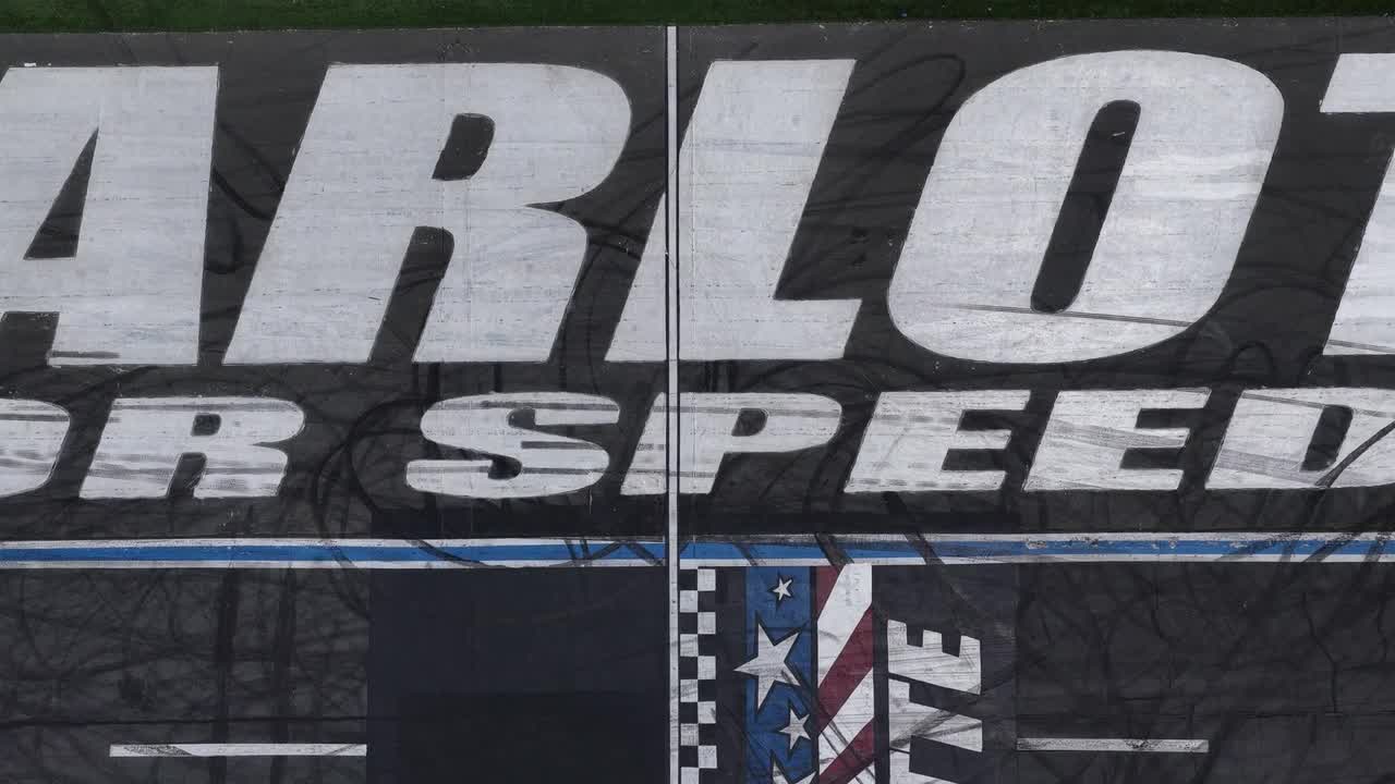 Aerial View of Charlotte Motor Speedway Showcases Iconic Quad-Oval ...
