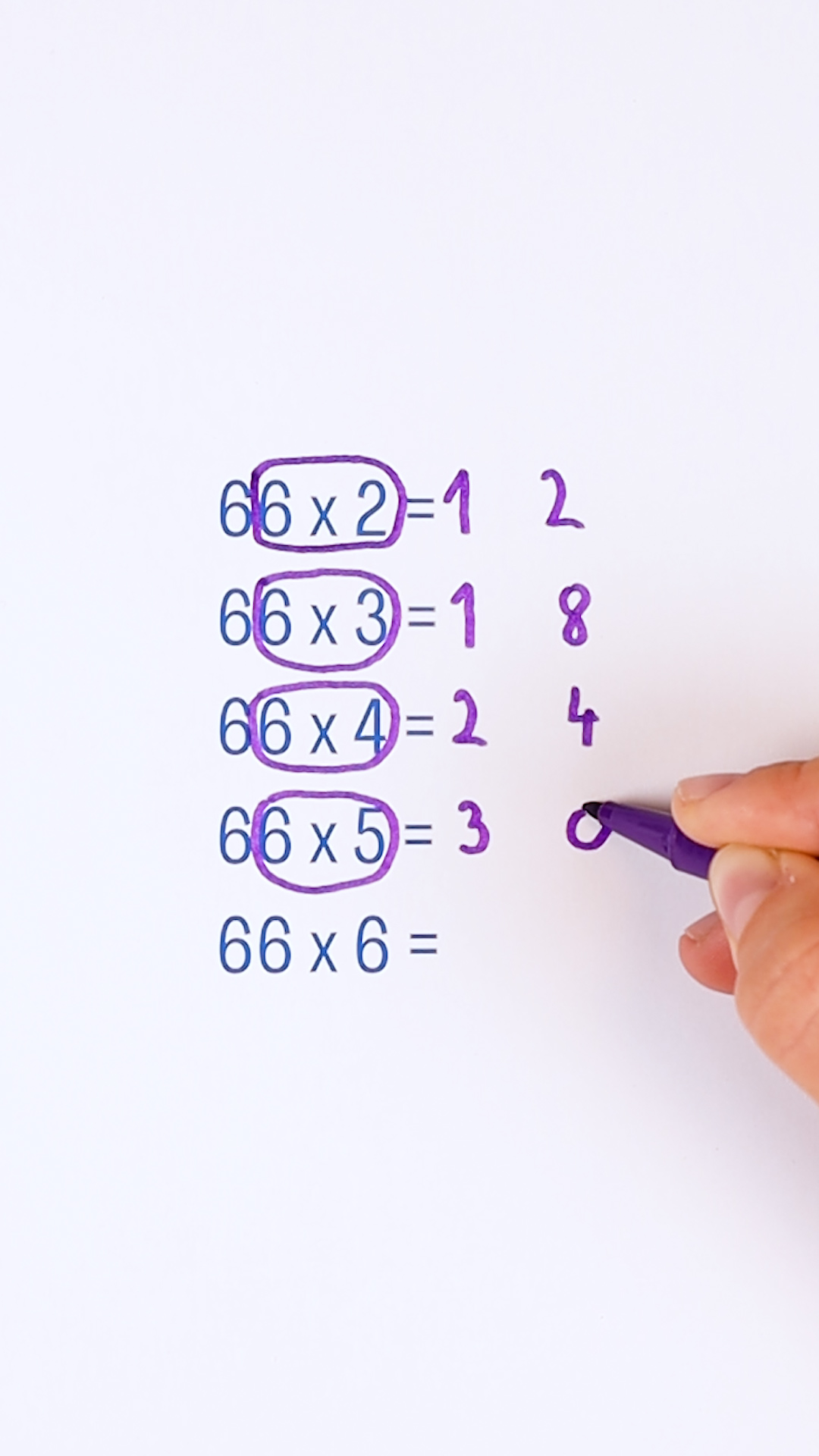 Math hacks for multiplying step by step ️