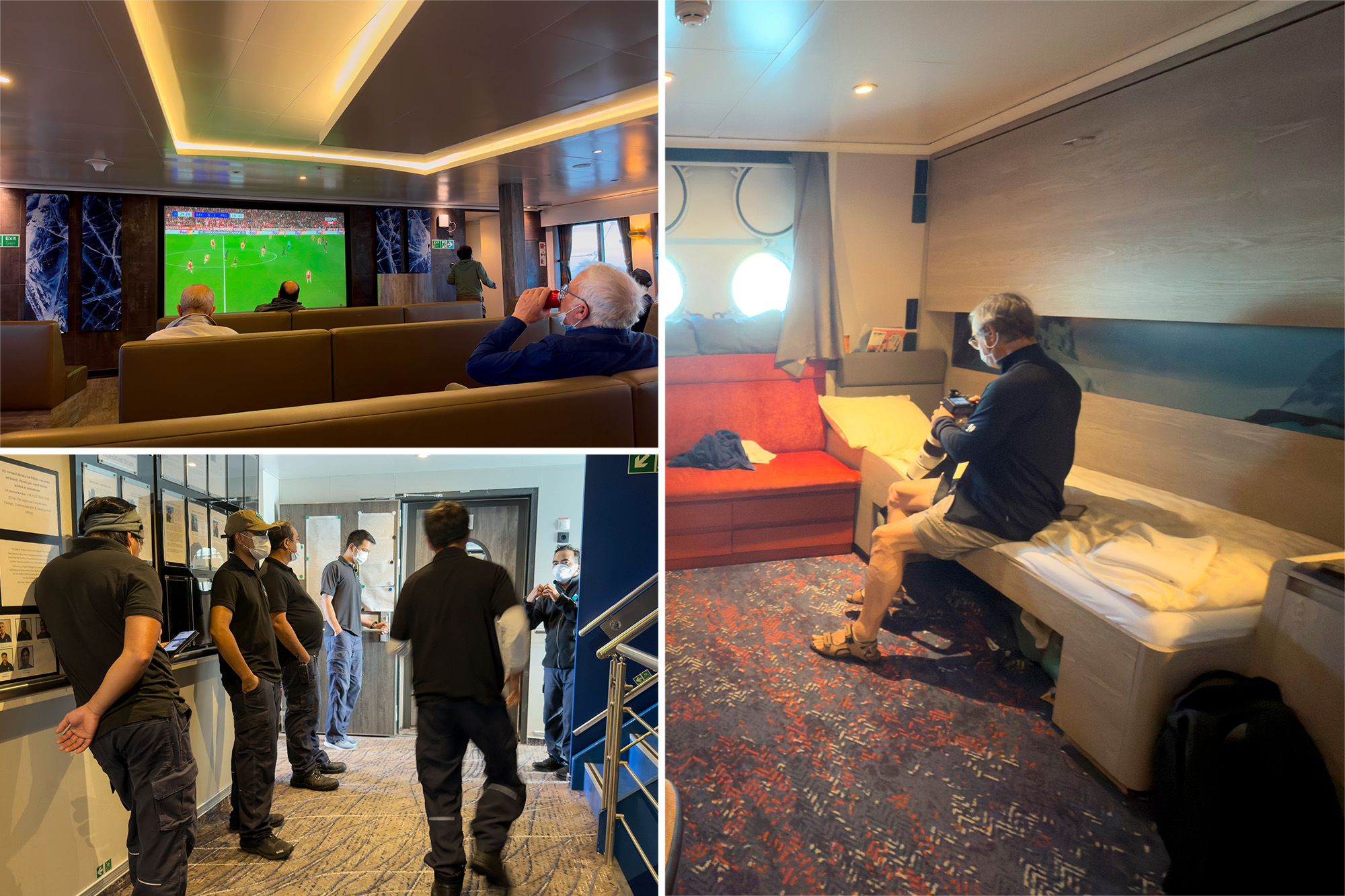 New photos show stranded cruise ship passengers passing time as health ...