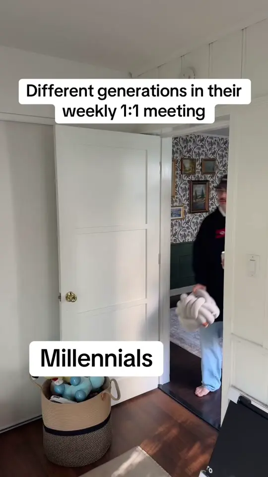The millennial stress of the 1:1 😭 #1on1s #generations #friday #work ...