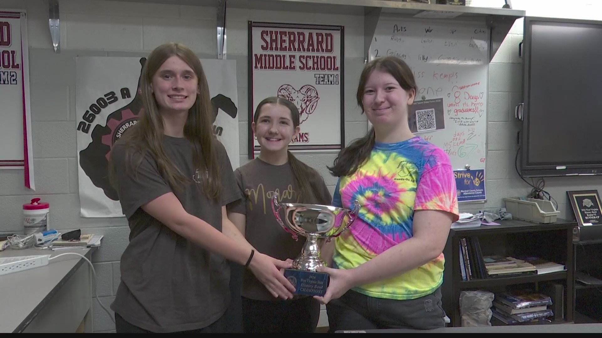 Local middle school wins fifth straight West Virginia History Bowl title