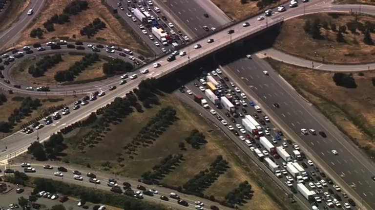 Eastbound lanes of Interstate 580 reopen in Livermore after police ...