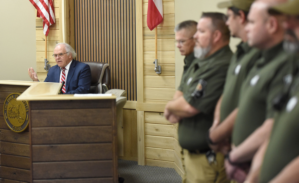 A council meeting is called in a small Georgia town whose mayor fired ...