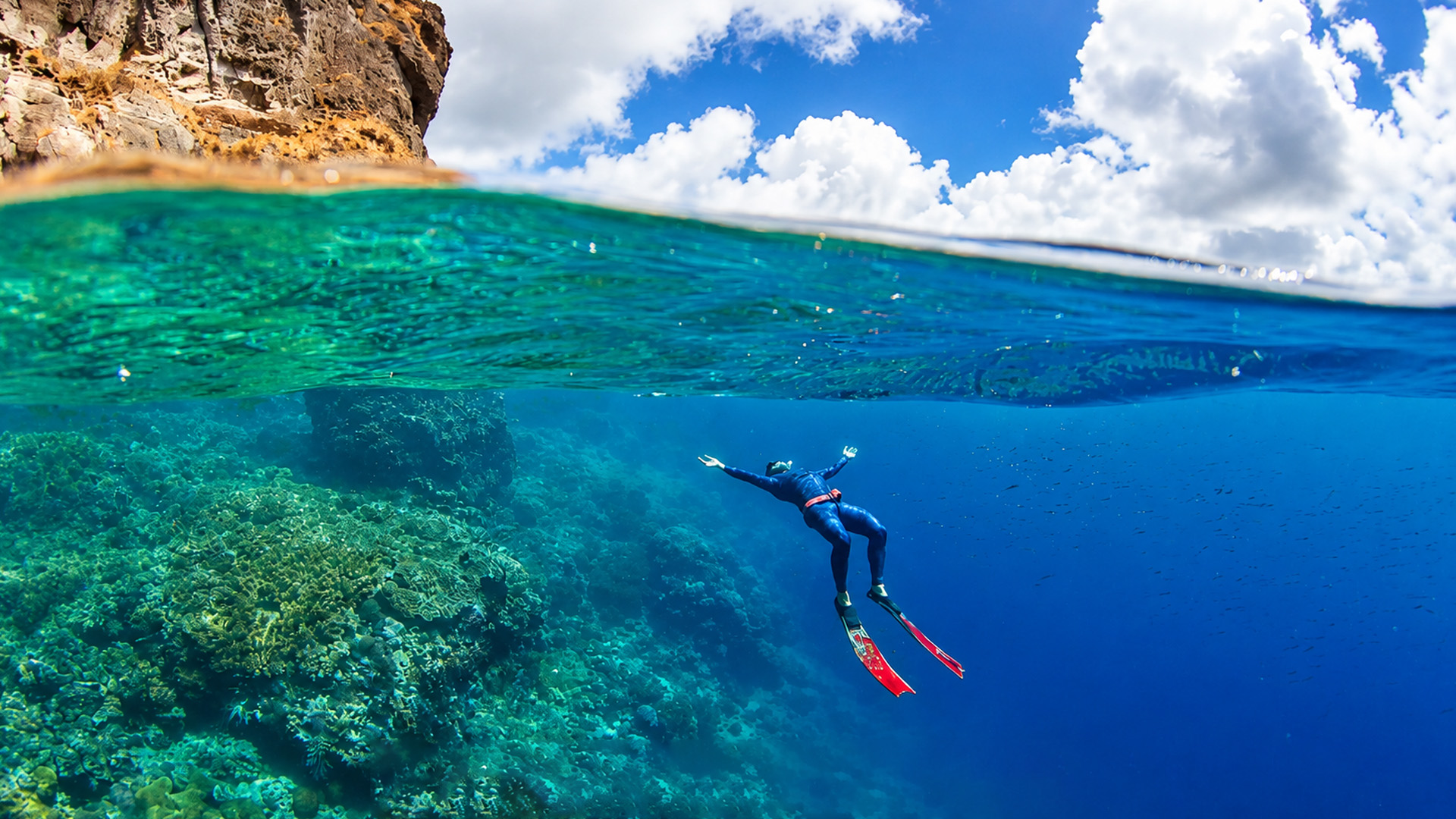 Two worlds of the Komodo Islands above and below the water