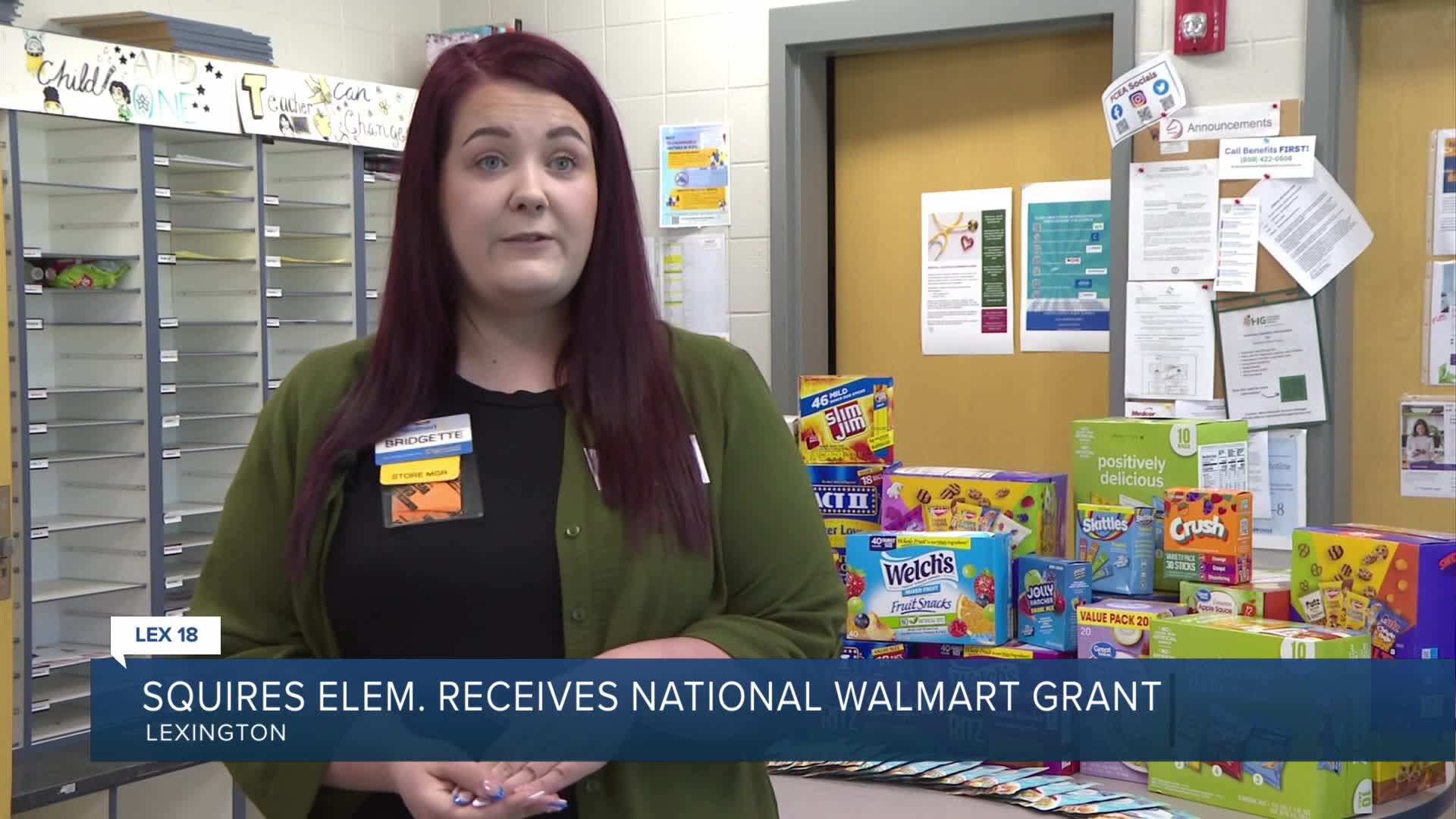 Squires Elem. Recieves Walmart Grant