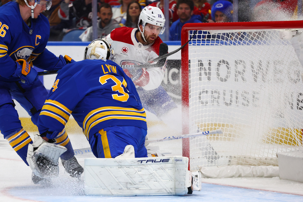 Alex Newhook scores twice as Canadiens beat Sabres 5-1 to tie 2nd-round ...