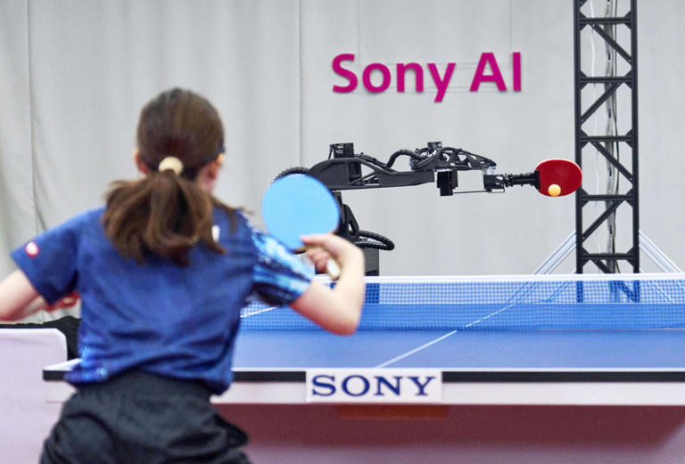AI robot takes on, beats elite human table tennis players