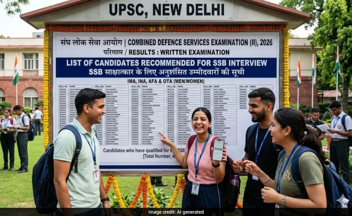 CDS written exam 2026 result out, 8,826 candidates qualify for ...