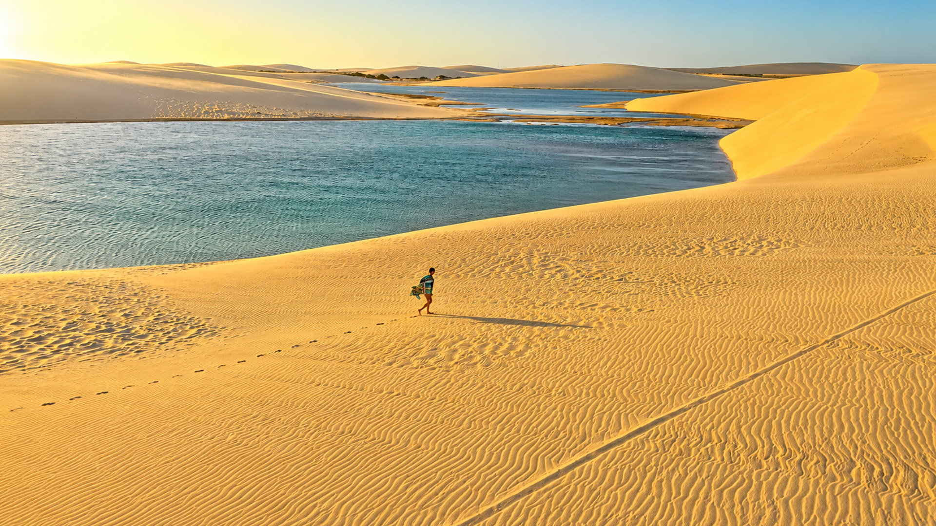 Brazil’s desert-like dunes filled with hidden blue lagoons