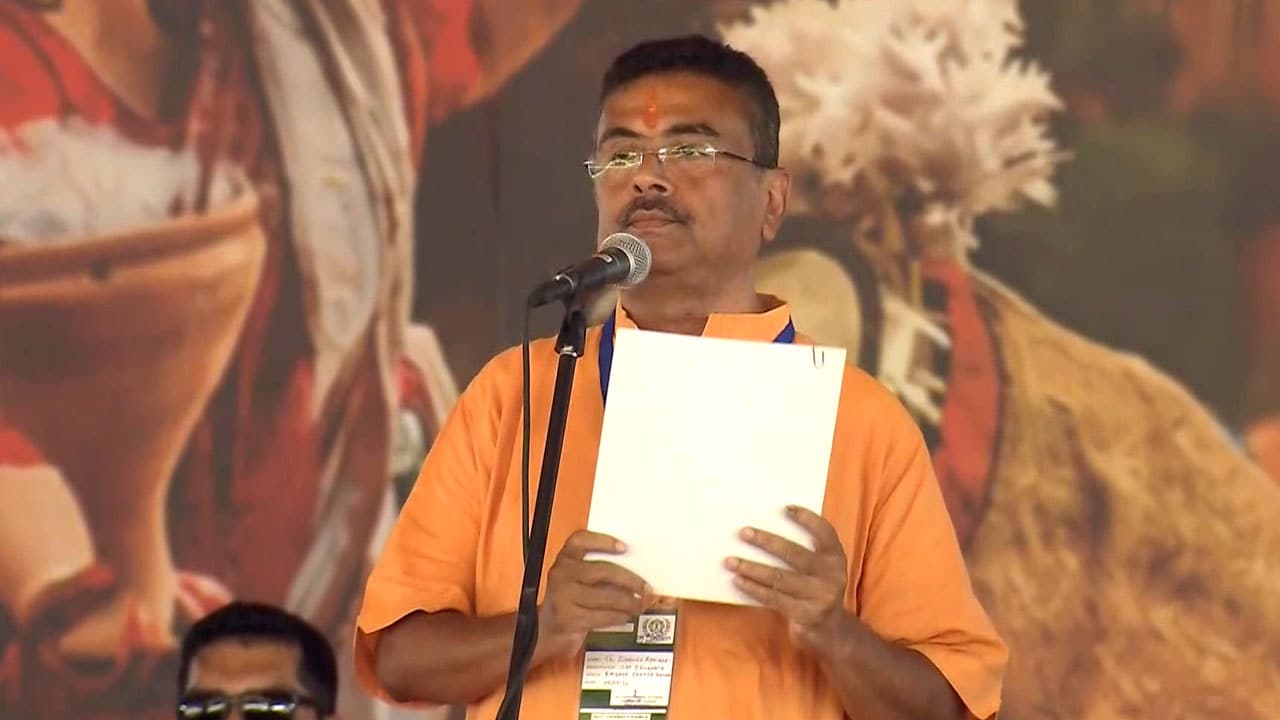 Suvendu Adhikari takes oath as BJP's first Bengal chief minister
