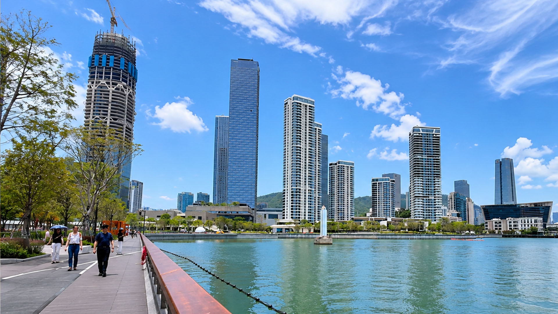 Waterfront views surround China’s giant ship shaped shopping mall