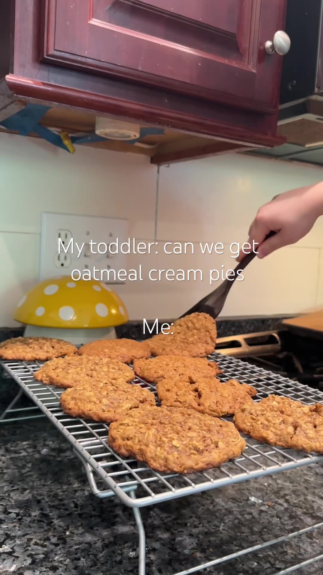 A child's delighted response to seeing their favorite meal prepared