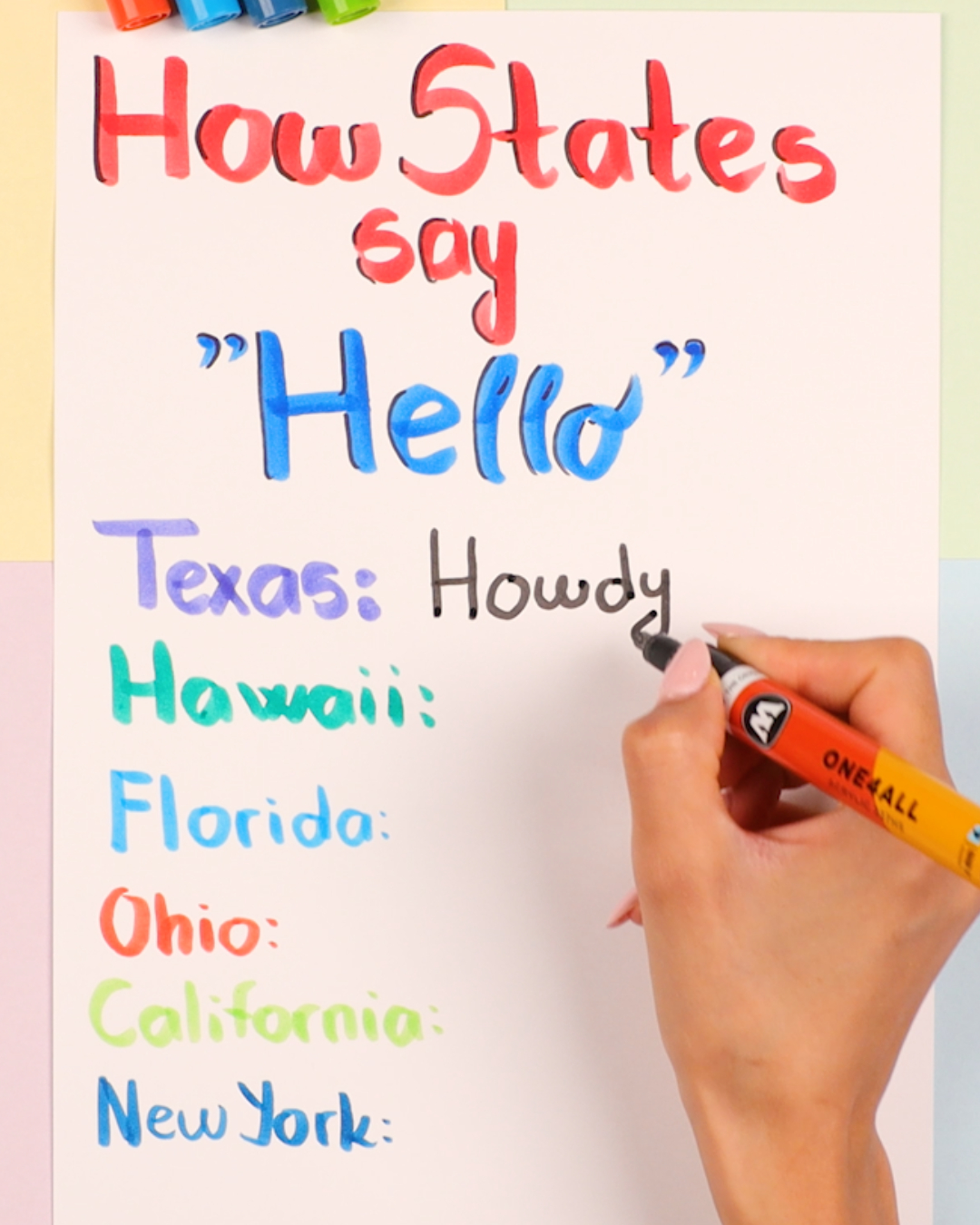 6 Hello styles across the US.🤠