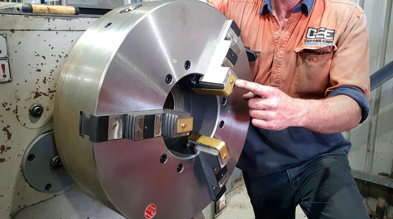 Drilling and tapping lathe chuck jaws