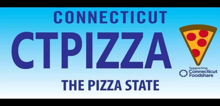 Sorry New York and Chicago, Connecticut has a pizza license plate now