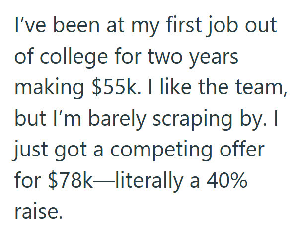 Boss accuses employee of job hopping for leaving $55K job for a $78K ...