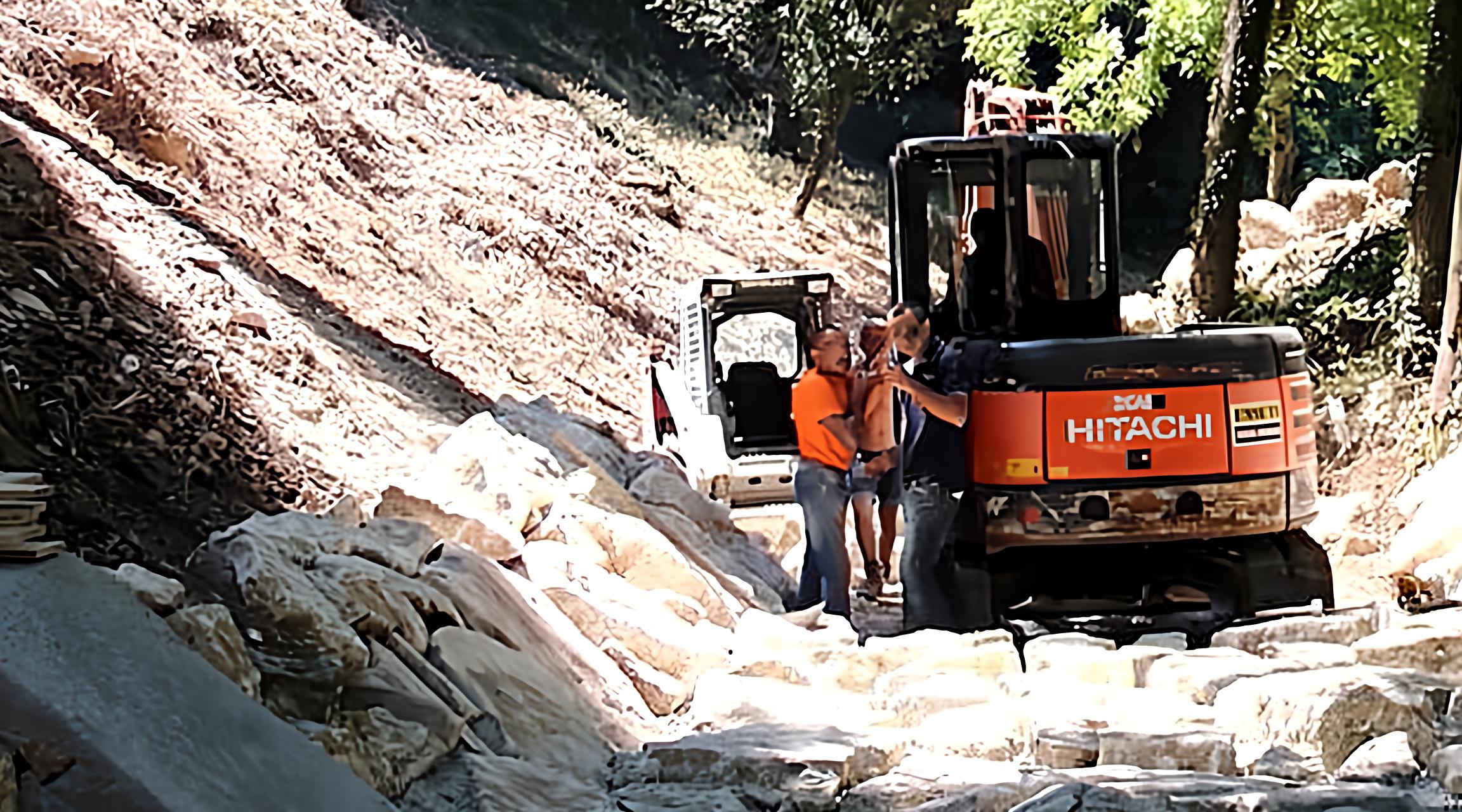 Via Valadier, lavori sulla scarpata. Finalmente arrivano i finanziamenti