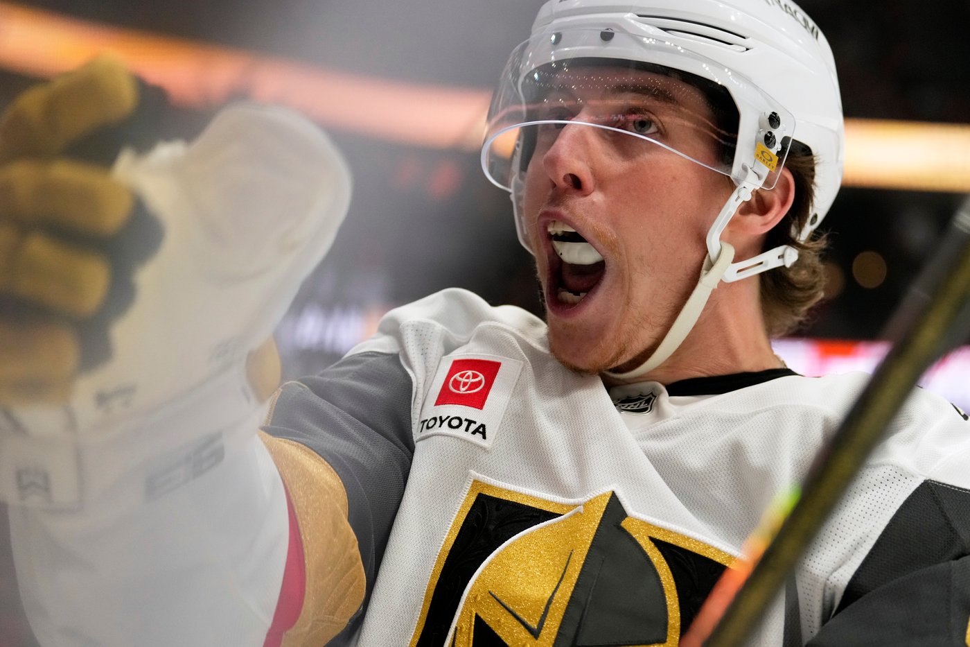 Marner's first playoff hat trick propels Golden Knights to 6-2 rout of ...