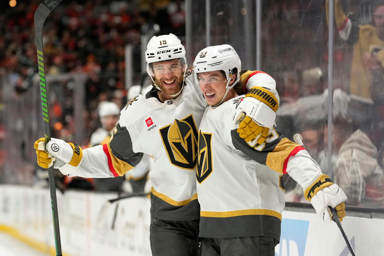 Marner's first playoff hat trick propels Golden Knights to 6-2 rout of ...