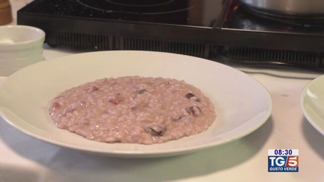 Gusto verde: risotto ciliegie e Morlacco del Grappa