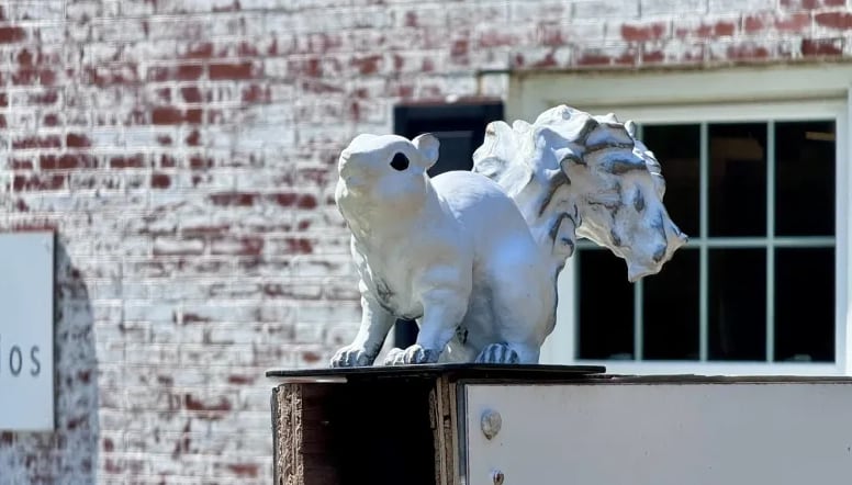 Norcross unveils bronze statues of white squirrels to unite community