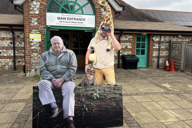 Dorchester school pupils celebrate Sir David Attenborough's 100th birthday