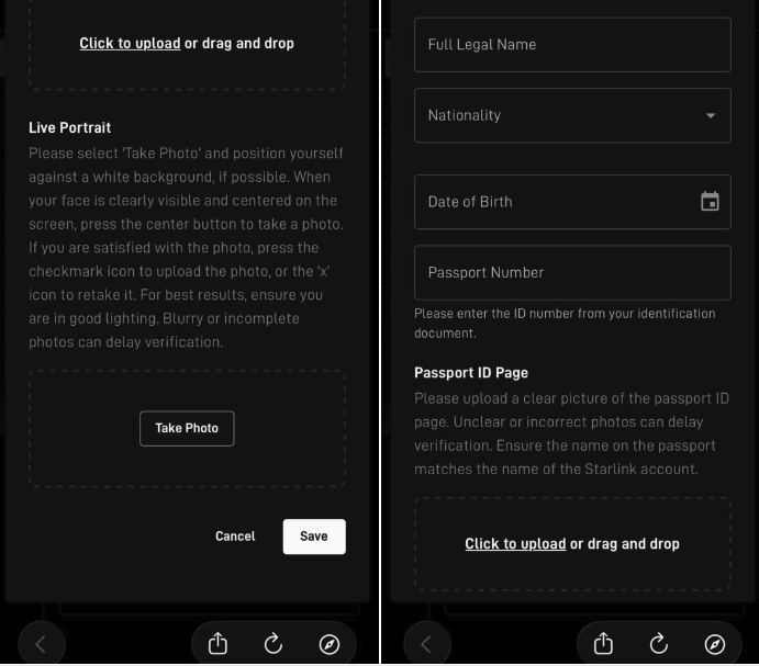 New Starlink policy requires passport check, 'live portrait' for ...