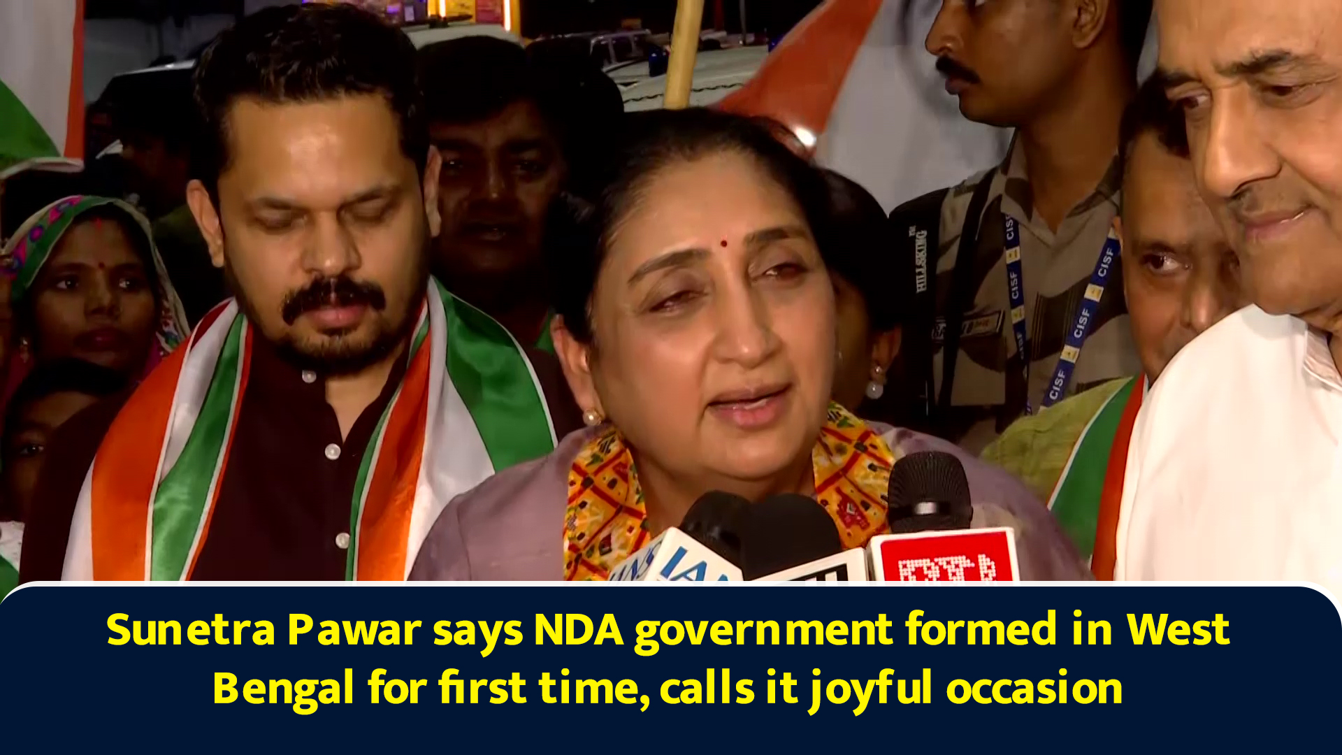 Sunetra Pawar says NDA government formed in West Bengal for first time ...