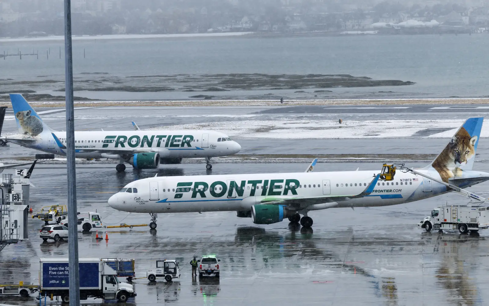 Plane hits pedestrian during takeoff at Denver airport