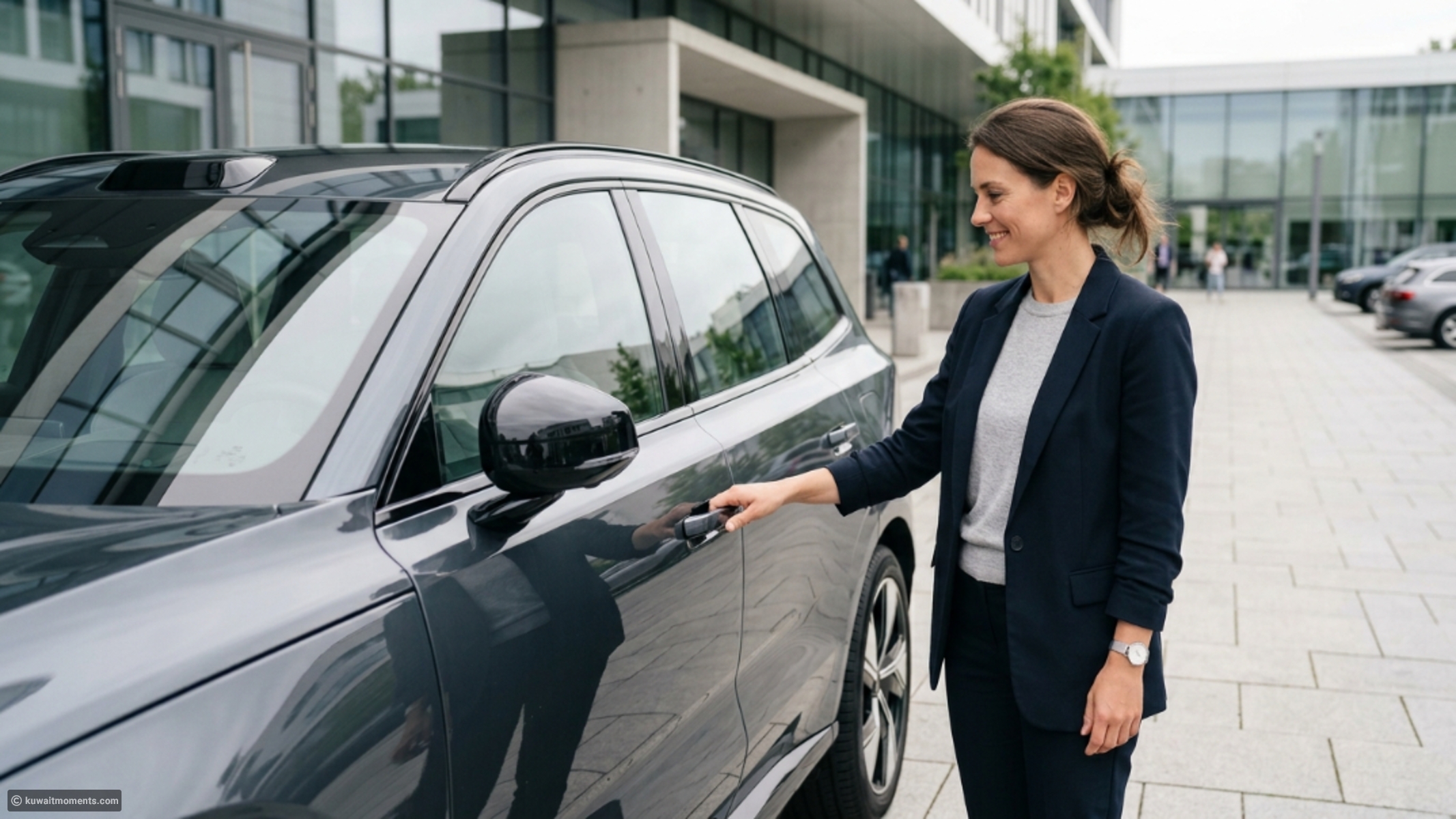 What is that little button on your car door handle for?