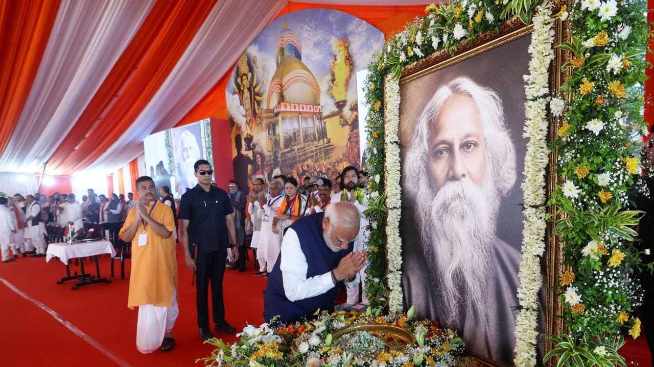 PM Modi hails 'pleasant coincidence' as BJP takes oath in West Bengal