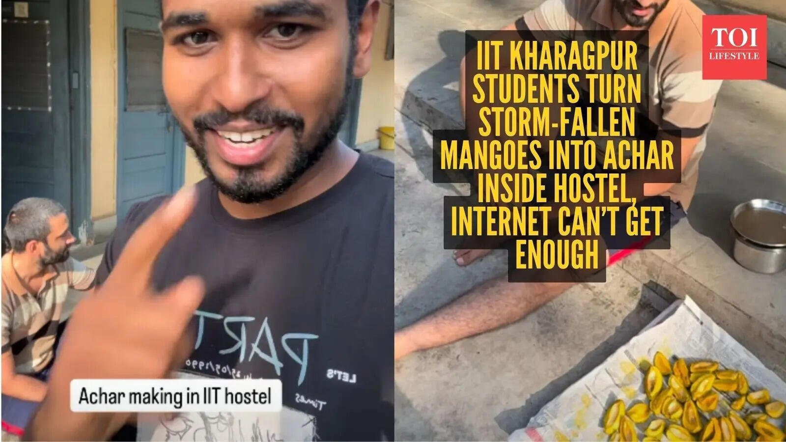 Storm hits IIT Kharagpur, students turn storm-fallen mangoes into achar ...