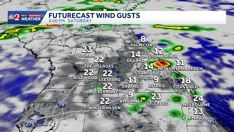 Tracking the threat of storms across Central Florida this Mother's Day ...