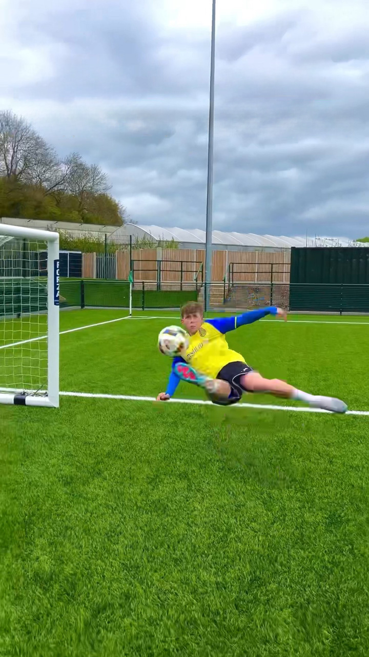 Intense football challenge professional ball skills showcase