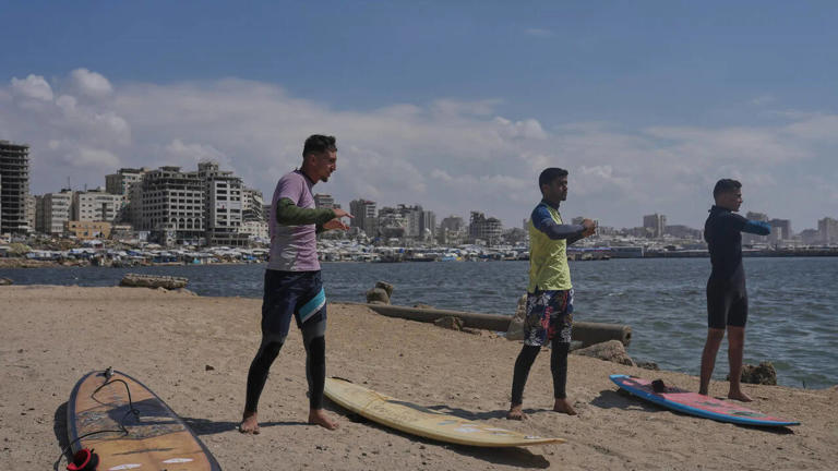 Palestinian surfers seek joy amid Gaza's ongoing conflict