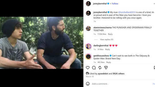 The Punisher's Jon Bernthal Proud Of Spider-Man Co-Star Tom Holland ...