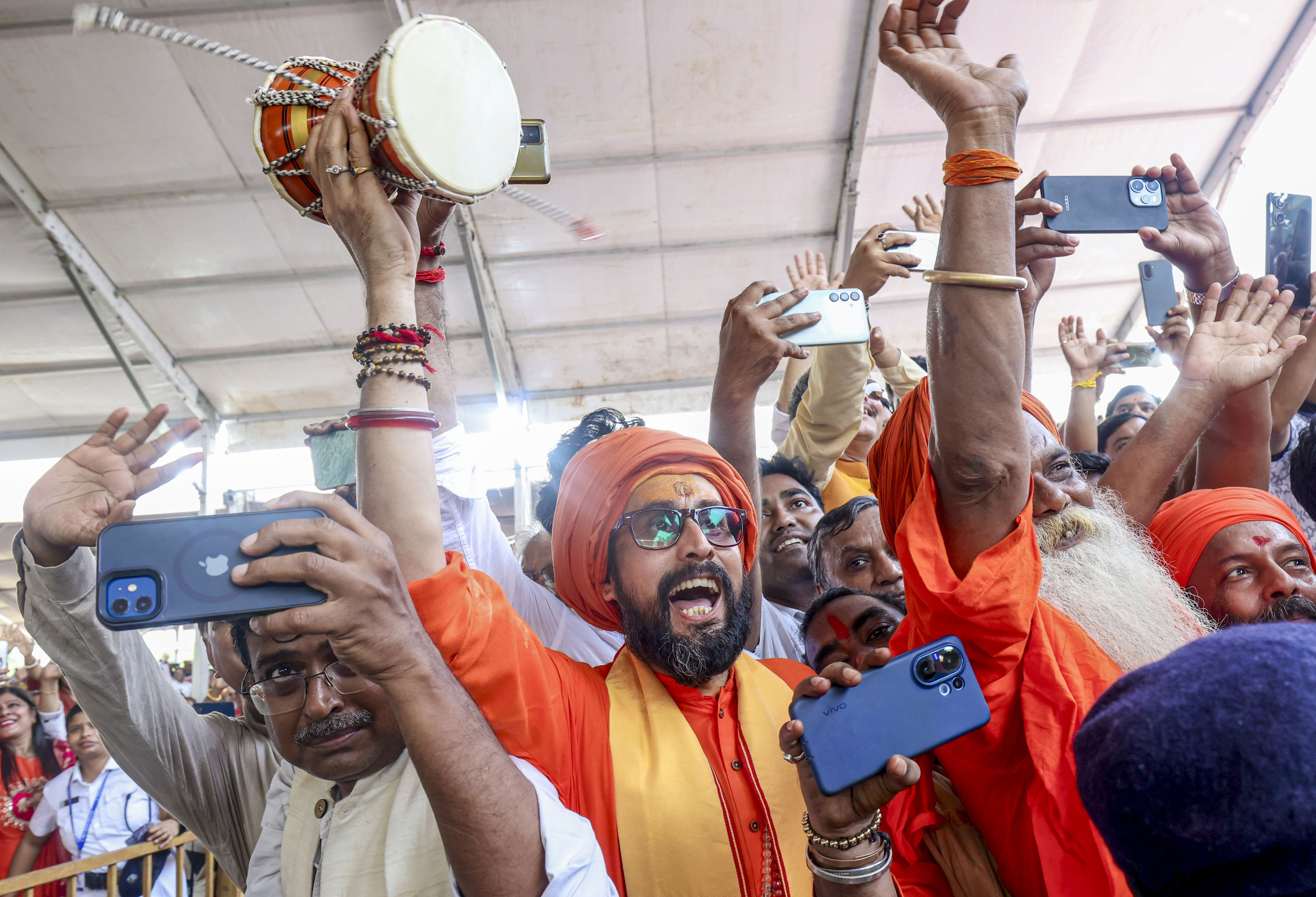 BJP supporters flood Kolkata's Brigade Parade Grounds for Suvendu ...