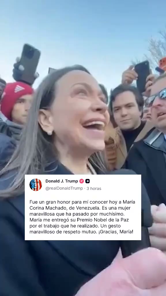 Tras la reunión de Trump y María Corina Machado #noticias #venezuela