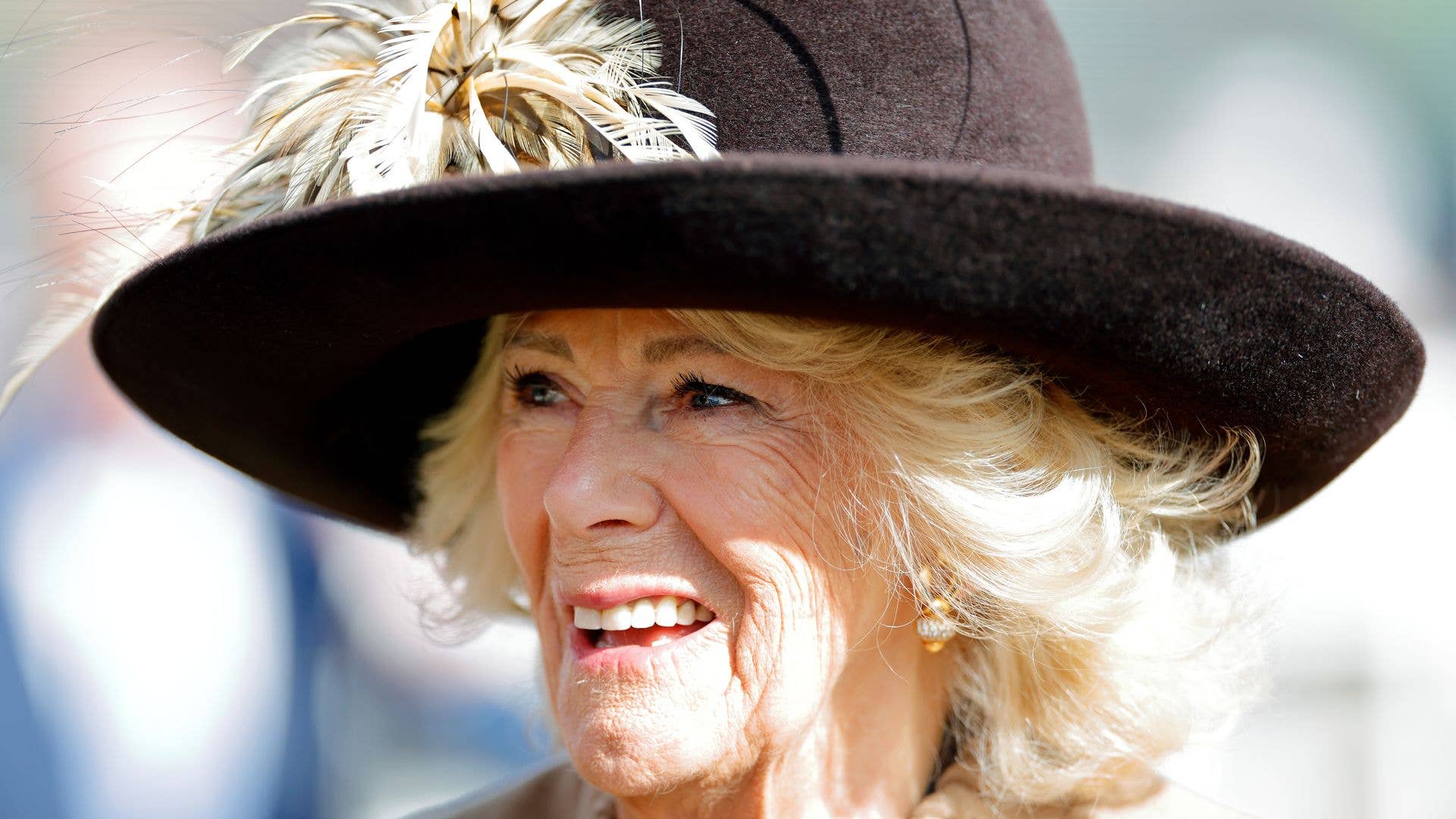 Queen Camilla's rescue dog Moley makes ultra-rare appearance