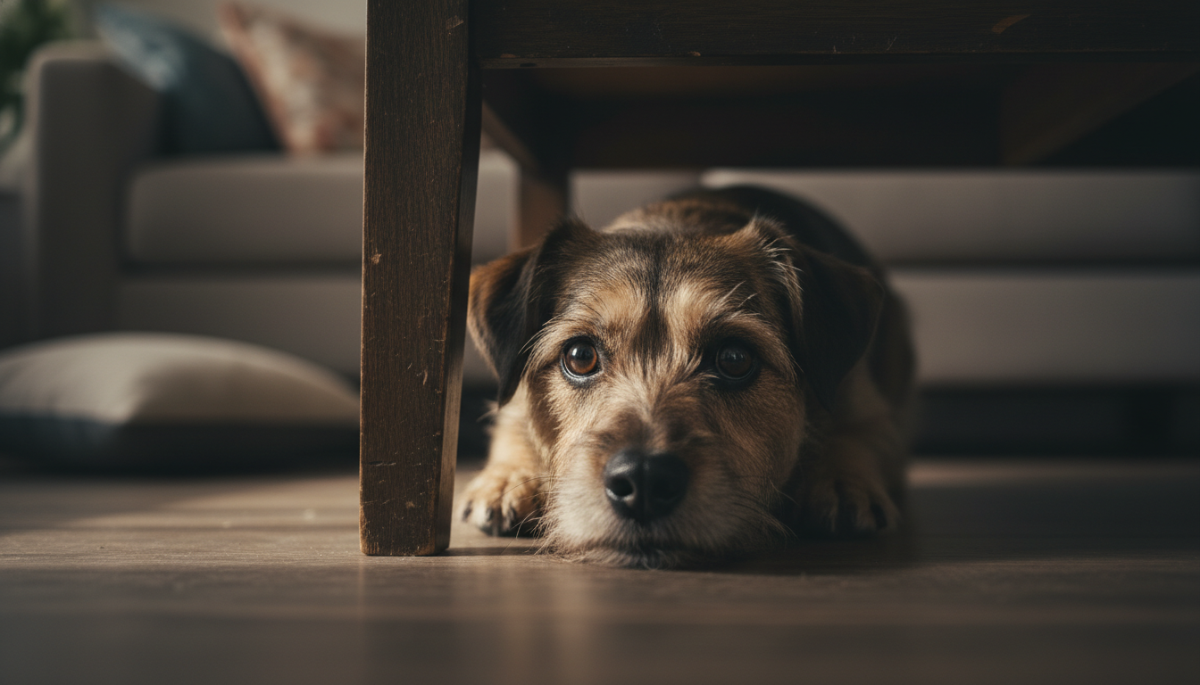 Woman wonders why shelter dog is so 'terrified', then she checks notes