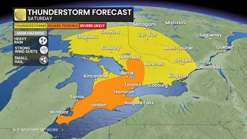 Stay alert in southern Ontario on Saturday as storms hit