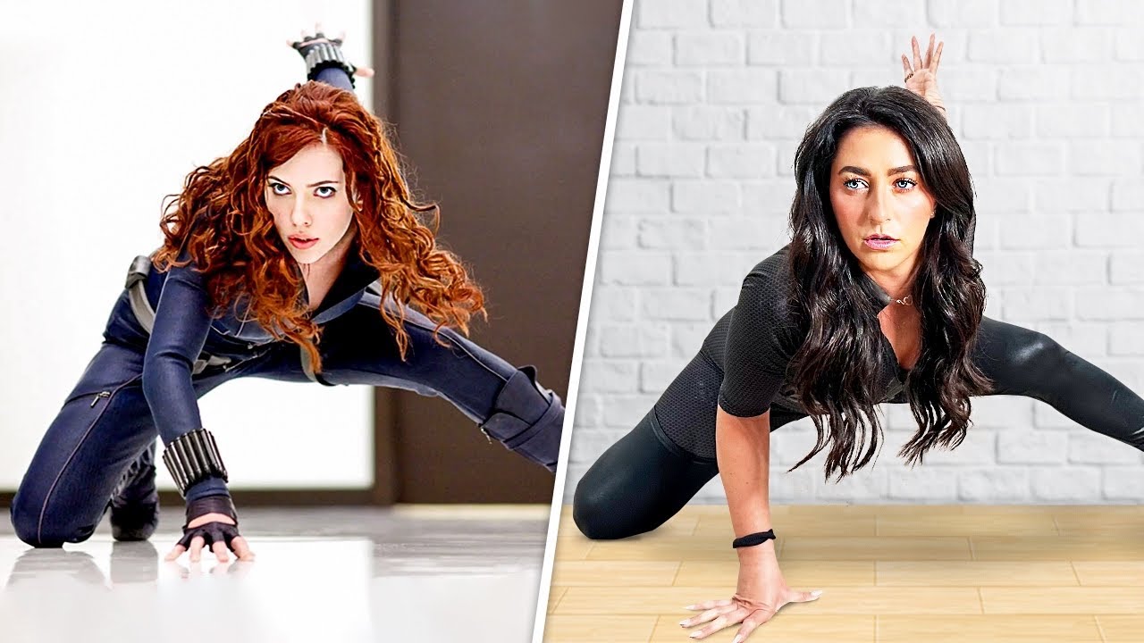 Watch athletes attempt real life superhero stunts