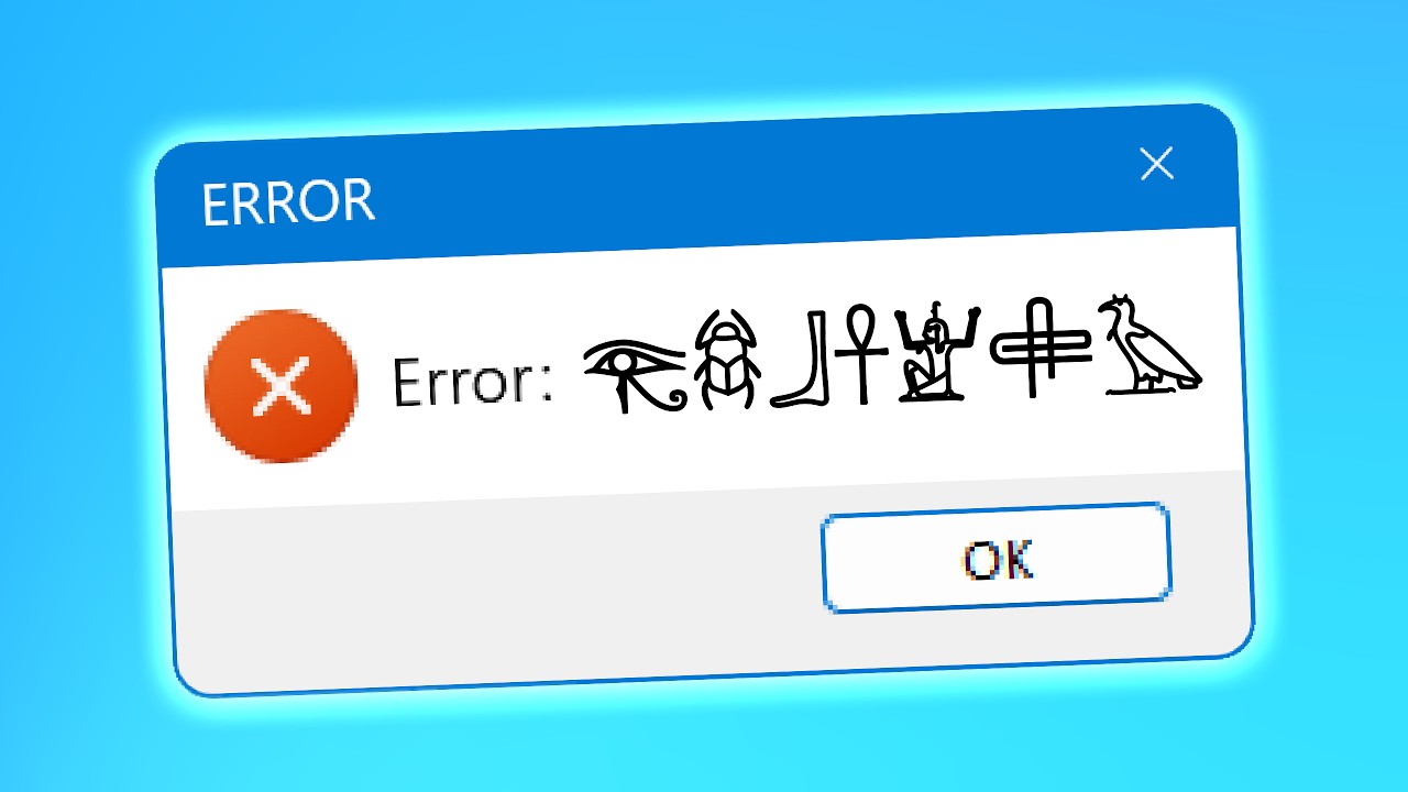 Watch how Windows error codes actually make sense