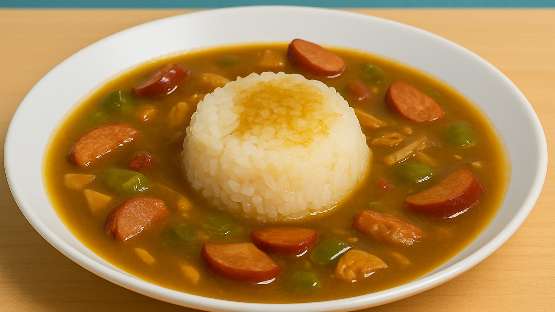 How to make sausage curry rice bowl