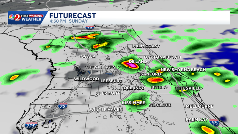 Tracking the threat of storms across Central Florida this Mother's Day ...